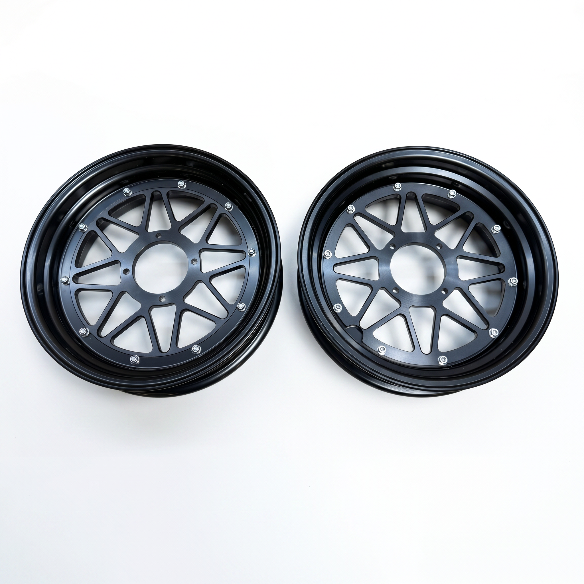 Tubeless rim set black 12 inch - 3.50 x 3.00 - For Dax and Monkey ...